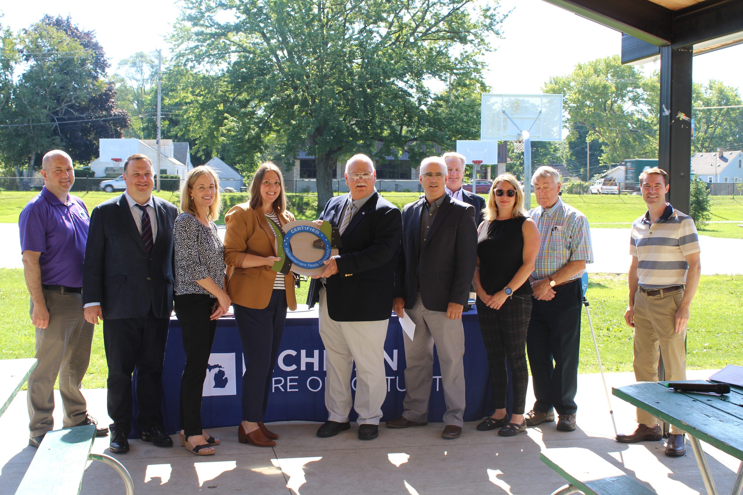 In Pictures: Comstock Township is presented with the Redevelopment ...